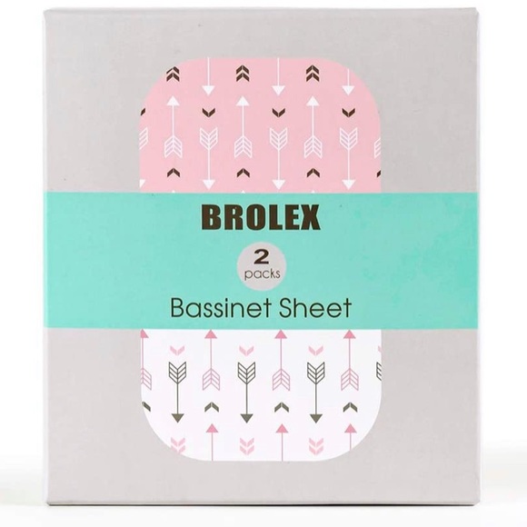 Brolex | Other | Stretch Fitted Bassinet Sheet Set Brolex 2 Pack Cradle ...